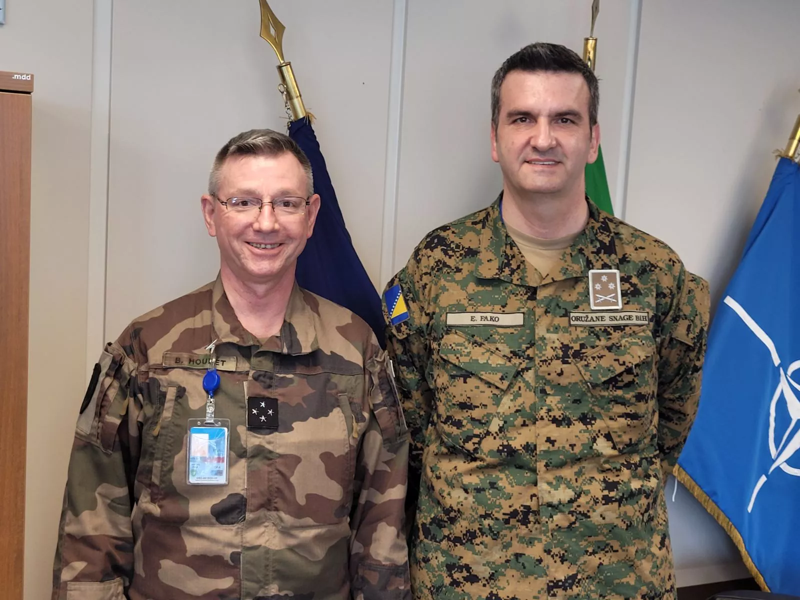 Brigadir Fako sa komandantom operacije 'Althea' Houdetom o sigurnosnoj ...